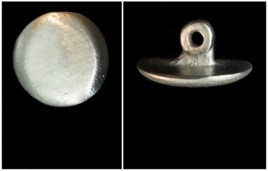 Large Domed Plain Pewter Button - Sheldon Pewter