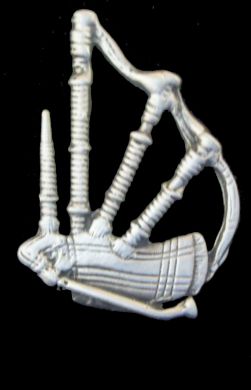 Bagpipe Pin - Sheldon Pewter