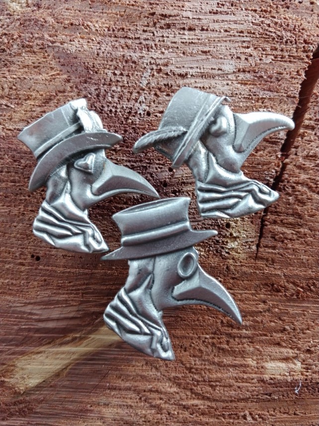Plague Doctor Set - 3 for $40 - Sheldon Pewter
